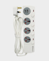 Buy Sirocco 4 Way Extension Socket USB 3m White in Qatar - AlaneesQatar.Qa
