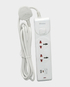 Buy Sirocco 2 Way Extension Socket USB 3m White in Qatar - AlaneesQatar.Qa