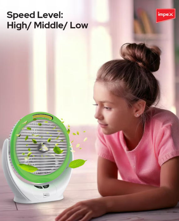 Buy Impex Breeze D6 6-Inch Rechargeable Fan in Qatar - AlaneesQatar.Qa
