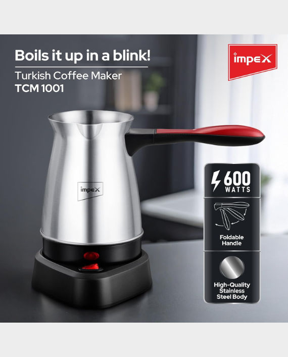 Buy Impex Turkish Coffee Maker 500ml Stainless Steel in Qatar ...