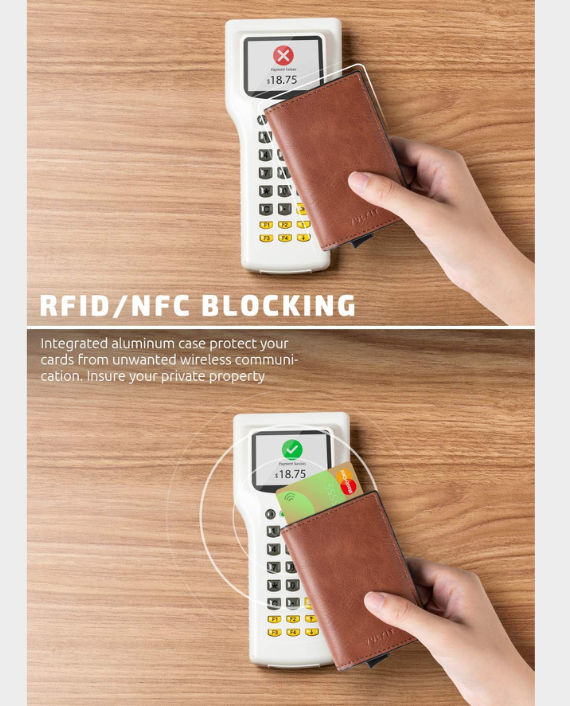 Buy VULKIT Card Holder with Back Slot Wallet - Brown Price in Qatar ...