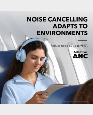 Buy Anker Soundcore Space One Active Noise Cancelling Headphones - Blue ...