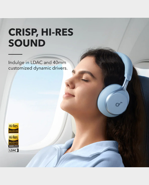 Buy Anker Soundcore Space One Active Noise Cancelling Headphones - Blue ...