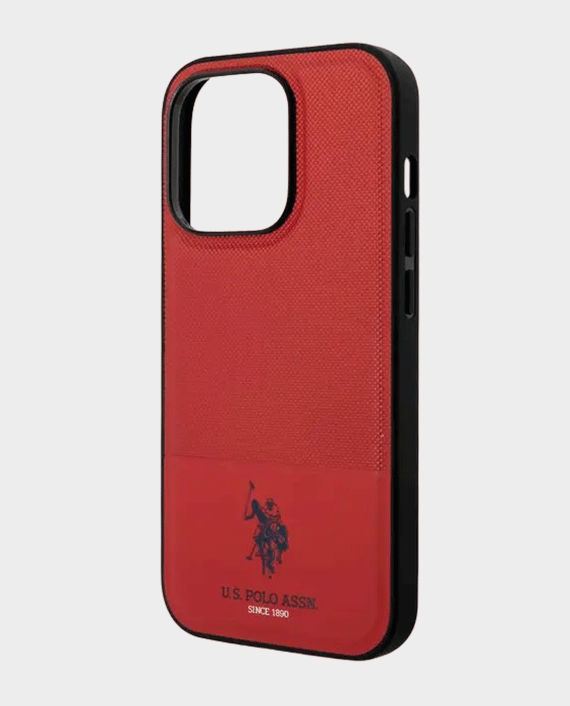 Buy U.S. Polo iphone 15 Pro Pu Leather Mesh Pattern Dh Case (Red) in ...