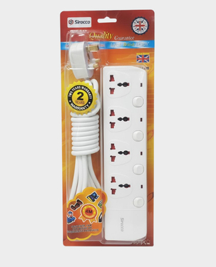 Buy Sirocco 4-Way Extension Socket 4M in Qatar - AlaneesQatar.Qa