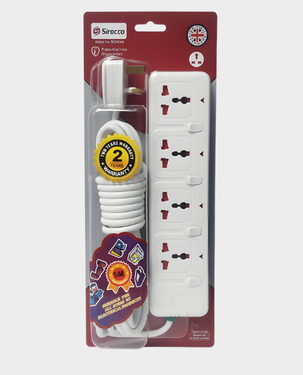 Buy Sirocco 4-Way Extension Socket 5M in Qatar - AlaneesQatar.Qa