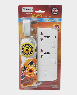Buy Sirocco 2 Way Extension Socket 4M in Qatar - AlaneesQatar.Qa