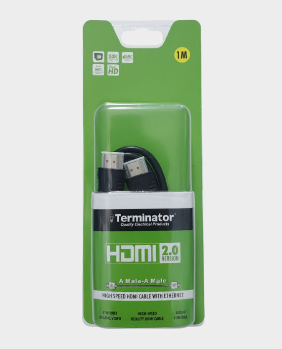 Buy Terminator 4K 60Hz HDMI 2.0 Cable with Ethernet 1M in Qatar ...