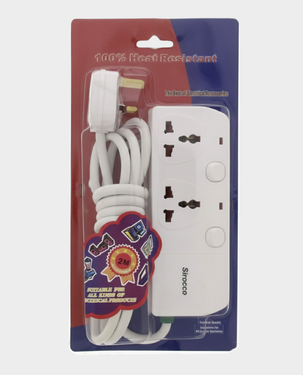 Buy Sirocco Sirocco 2 Way Extension Socket 2M in Qatar - AlaneesQatar.Qa