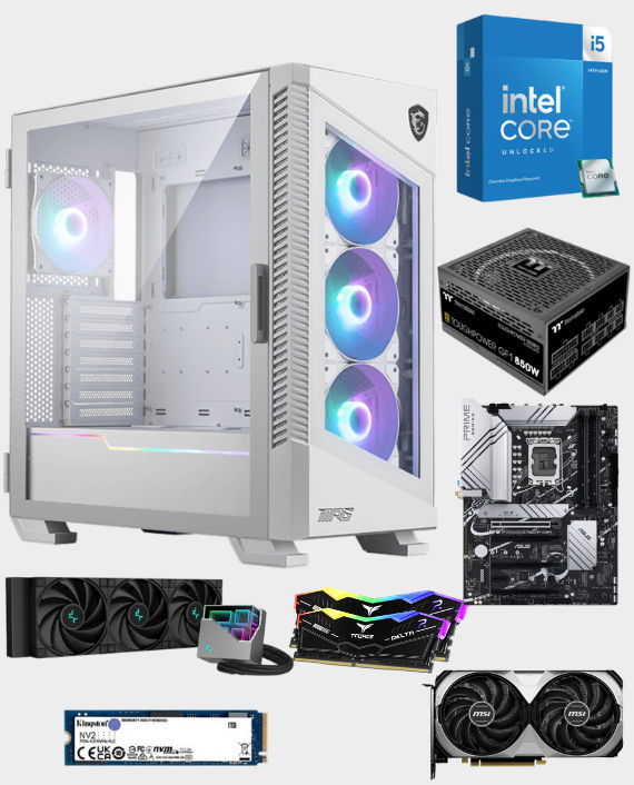 Buy Gaming PC With Intel Core i5-14600KF | RTX 4070 12GB OC | 32GB DDR5 RAM | 1TB SSD | 850W PSU ...