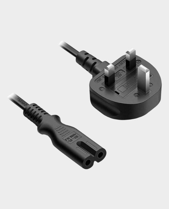 Buy 2 Pin AC 220-240V Power Cable for Consoles 1.8m | S-Tek in Qatar ...