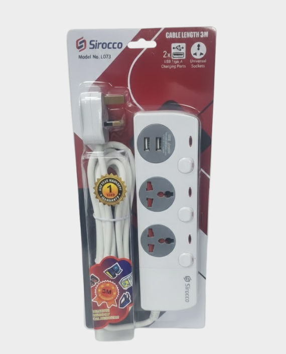 Buy Terminator 3-Way Power Extension Socket 5m in Qatar - AlaneesQatar.Qa