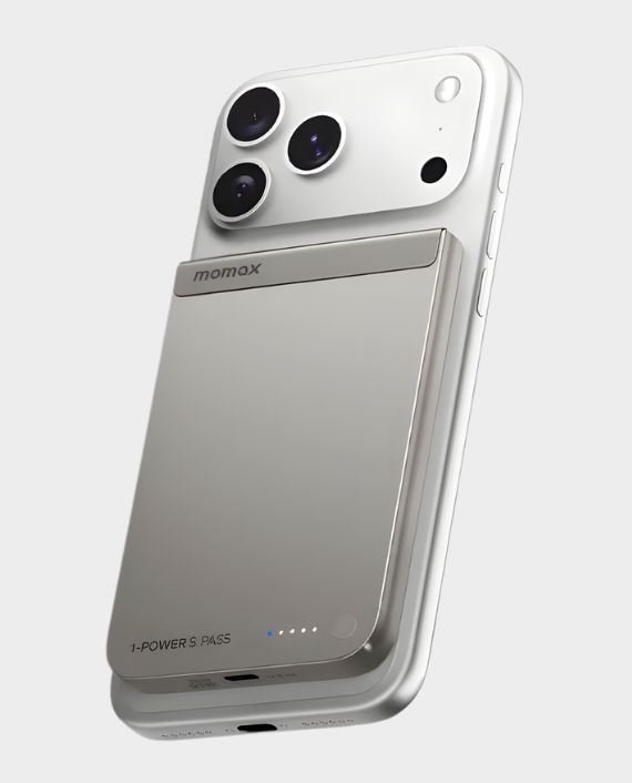 Buy Momax 1-Power S.Pass 5000mAh Magnetic Power Bank Silver in Qatar ...