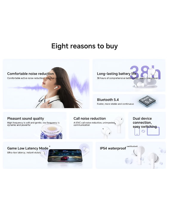 Buy Honor Choice True Wireless Earbuds X7 Lite in Qatar - AlaneesQatar.Qa