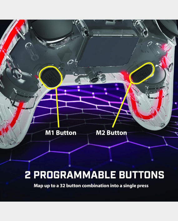 Buy Bionik Nintendo Switch Neoglow Wireless RGB Controller (Clear) in ...