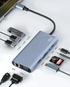 Buy PAWA 10-in-1 USB-C HUB With 4K HDTV & VGA | USB 3.0 (Silver) in ...