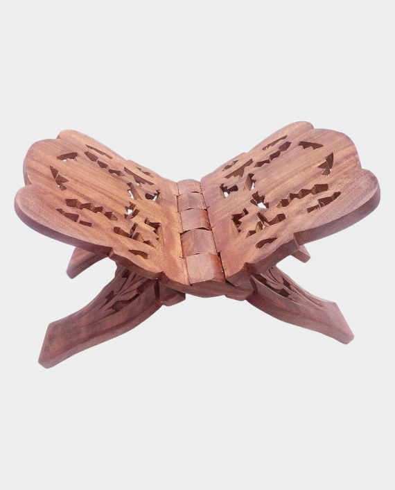 Buy Wooden Foldable Quran Stand with Hand Carved Jali/Inlay Design in ...