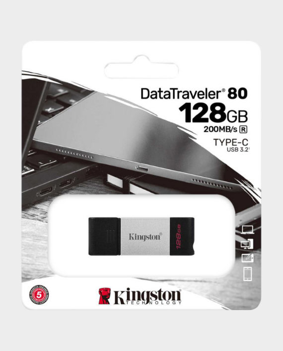 Buy Kingston 128GB DataTraveler 80 USB-C Flash Drive in Qatar ...