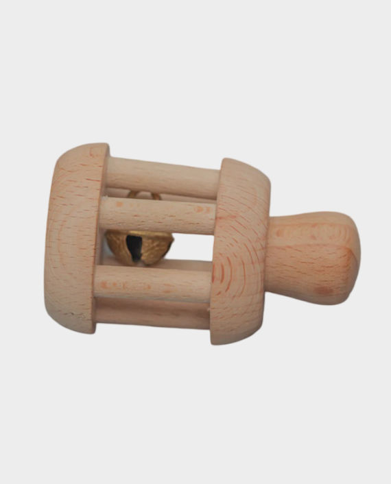 Buy Ariro Wooden Bell Rattle in Qatar - AlaneesQatar.Qa