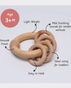 Buy Ariro Wooden Rattle - Circular Natural in Qatar - AlaneesQatar.Qa