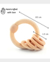 Buy Ariro Wooden Rattle - Circular Natural in Qatar - AlaneesQatar.Qa