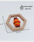 Buy Ariro Wooden Rattle - Hexagon in Qatar - AlaneesQatar.Qa