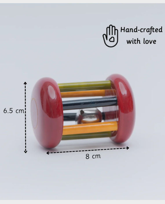 Buy Ariro Wooden Rattle - Small Tumbler Red in Qatar - AlaneesQatar.Qa