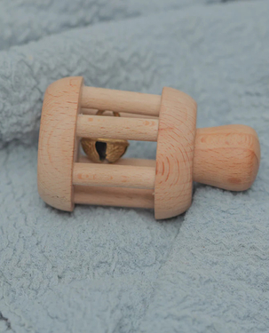 Buy Ariro Wooden Bell Rattle in Qatar - AlaneesQatar.Qa