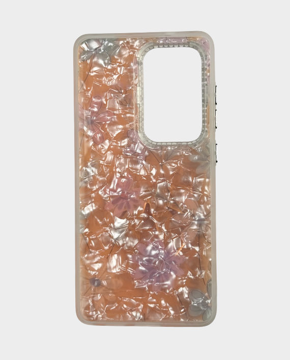 Buy Fancy Pink Glitter Bow Floral Back Case for Samsung Galaxy S26 ...