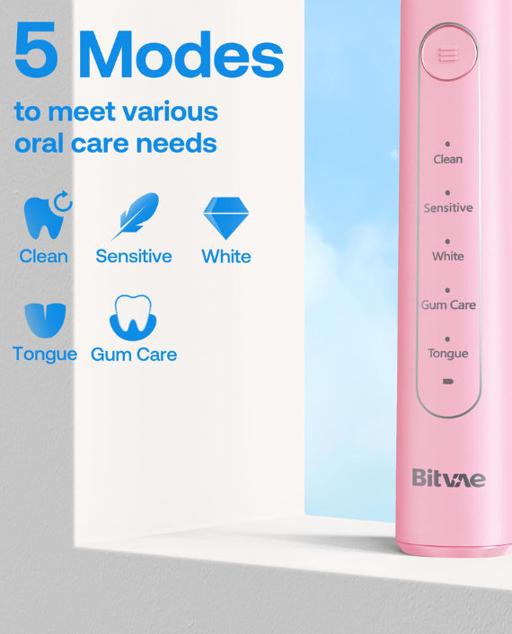 Buy Bitvae R2 Rotating Electric Toothbrush - Pink in Qatar ...