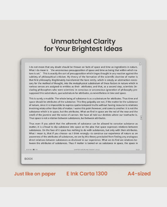 Buy Boox Note Max E-Ink Tablet - White in Qatar - AlaneesQatar.Qa