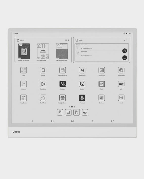 Buy Boox Note Max E-Ink Tablet - White in Qatar - AlaneesQatar.Qa