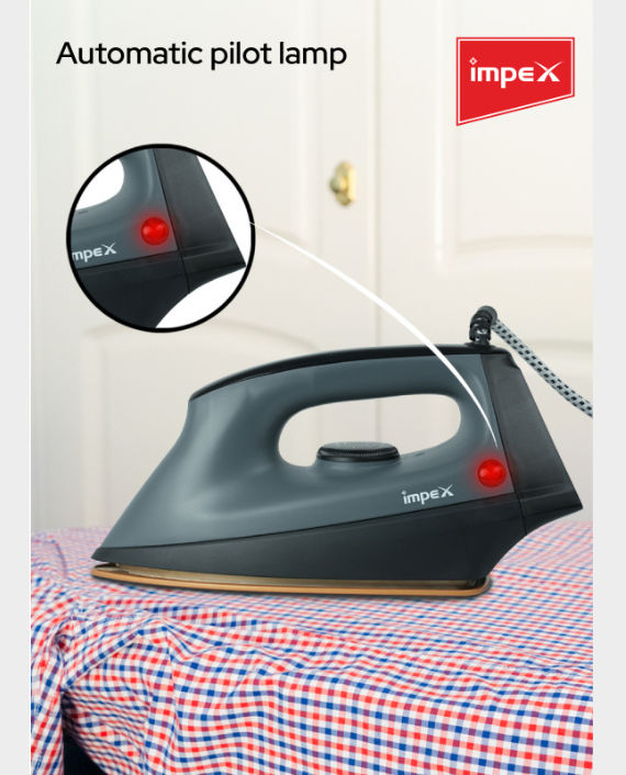 Buy Impex Heavy Duty Dry Iron Box IB 191 (Black/Grey) in Qatar ...