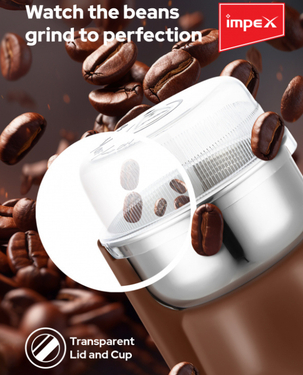 Buy Impex Coffee Grinder Stainless Steel CG 3401 - Orange in Qatar ...