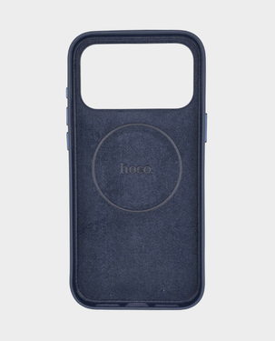 Buy Hoco DG29 Leather Protective Case for iPhone 17 Pro Max - Dark Blue ...