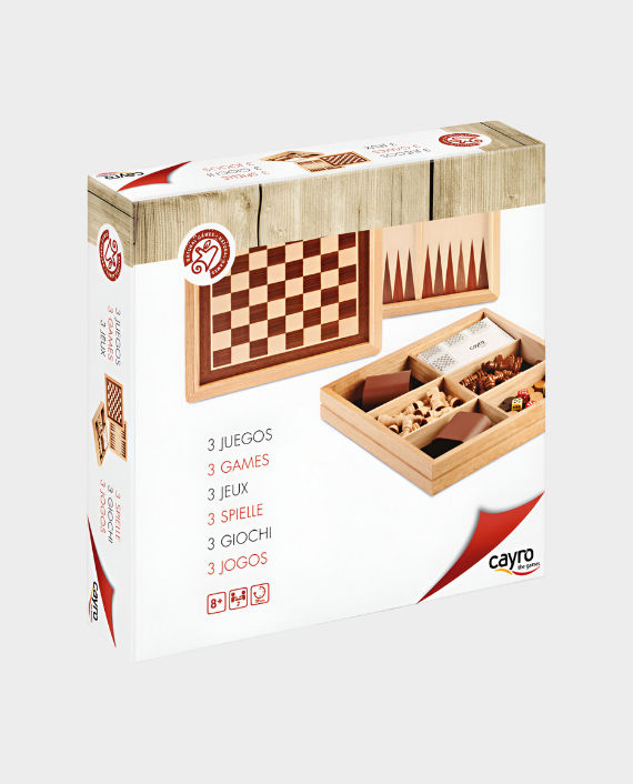 Buy Cayro Inlaid Chess Draughts and Backgammon - CYR603 in Qatar ...