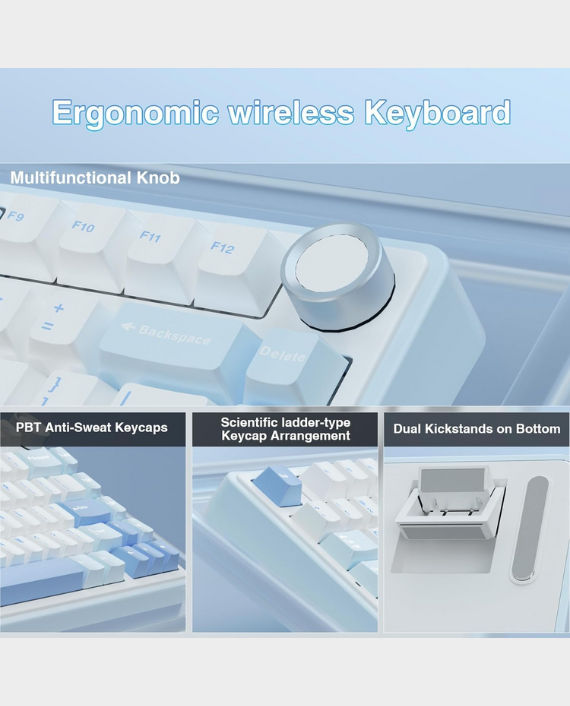 Buy Aula F75 80 Keys RGB 75% Mechanical Gaming Keyboard - Midnight Wave ...