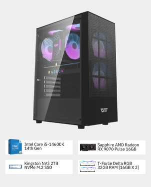 Buy Pre-build Gaming PC (Core i3-14100 | 16GB RAM | 1TB SSD | RTX 3050 ...