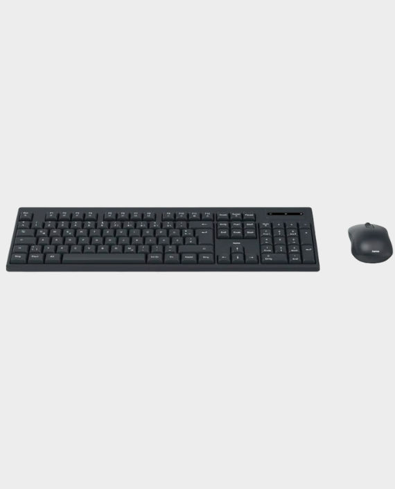 Buy Hama WKM-100 Wireless Keyboard and Mouse Set - Black in Qatar ...