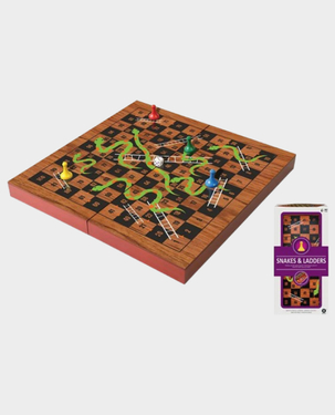 Buy Merchant Ambassador Folding Wood Snakes and Ladders Set in Qatar ...