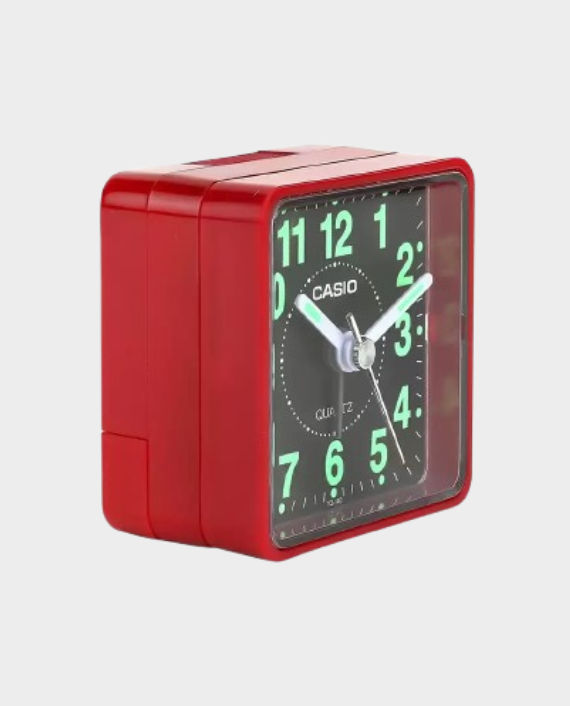 Buy CASIO Analog Table Clock TQ-140-4DF - Red in Qatar - AlaneesQatar.Qa