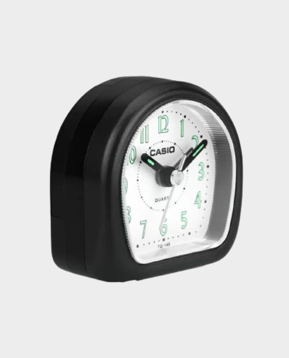 Buy CASIO Analog Table Clock TQ-148-1DF - Black in Qatar - AlaneesQatar.Qa