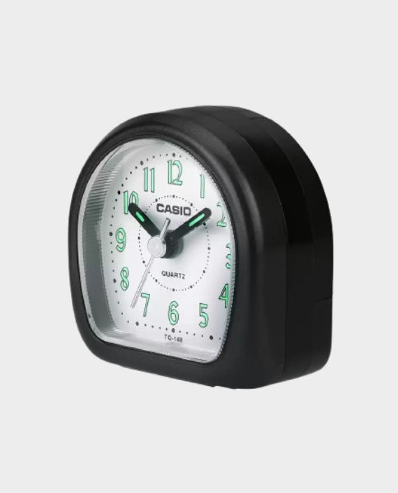 Buy CASIO Analog Table Clock TQ-148-1DF - Black in Qatar - AlaneesQatar.Qa