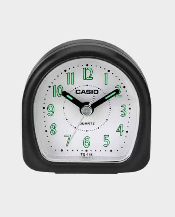 Buy CASIO Analog Table Clock TQ-143S-1DF - Black in Qatar - AlaneesQatar.Qa