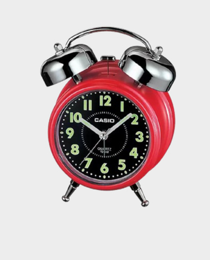 Buy CASIO Analog Table Clock TQ-362-4ADF - Red in Qatar - AlaneesQatar.Qa