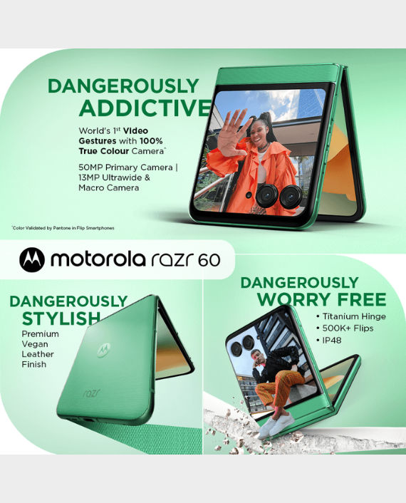 Buy Motorola Razr 60 8GB 256GB - Spring Bud in Qatar - AlaneesQatar.Qa