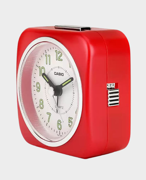 Buy CASIO Analog Table Clock | TQ-143S-4DF - Red in Qatar - AlaneesQatar.Qa