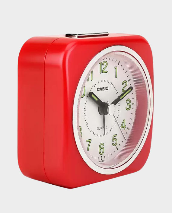 Buy CASIO Analog Table Clock | TQ-143S-4DF - Red in Qatar - AlaneesQatar.Qa