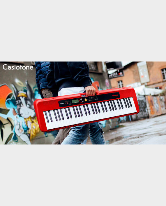 Buy CASIO Portable Keyboard CT-S200RDC2 - Red in Qatar - AlaneesQatar.Qa
