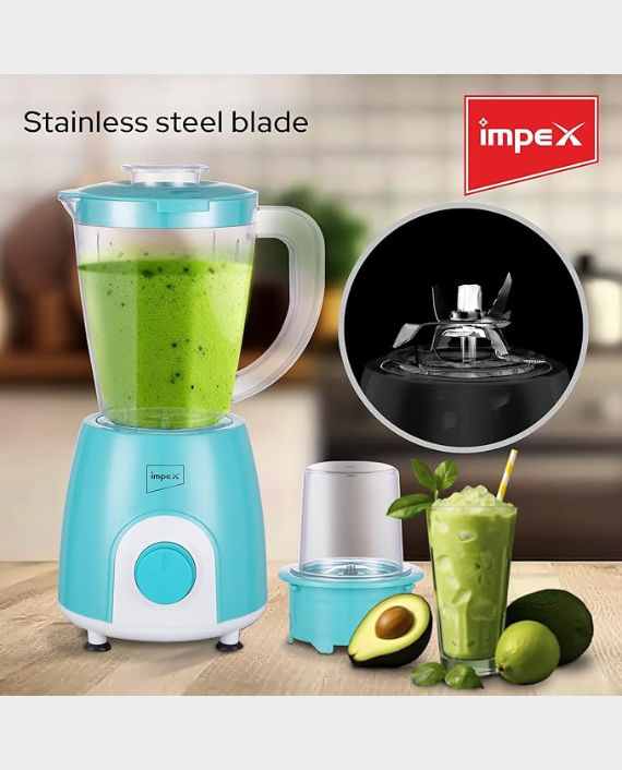 Buy Impex 400W 2 in 1 Blender - Blue in Qatar - AlaneesQatar.Qa